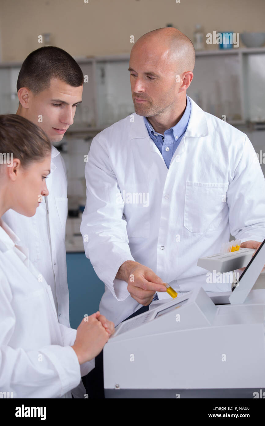young scientist works in modern chemistry lab Stock Photo - Alamy