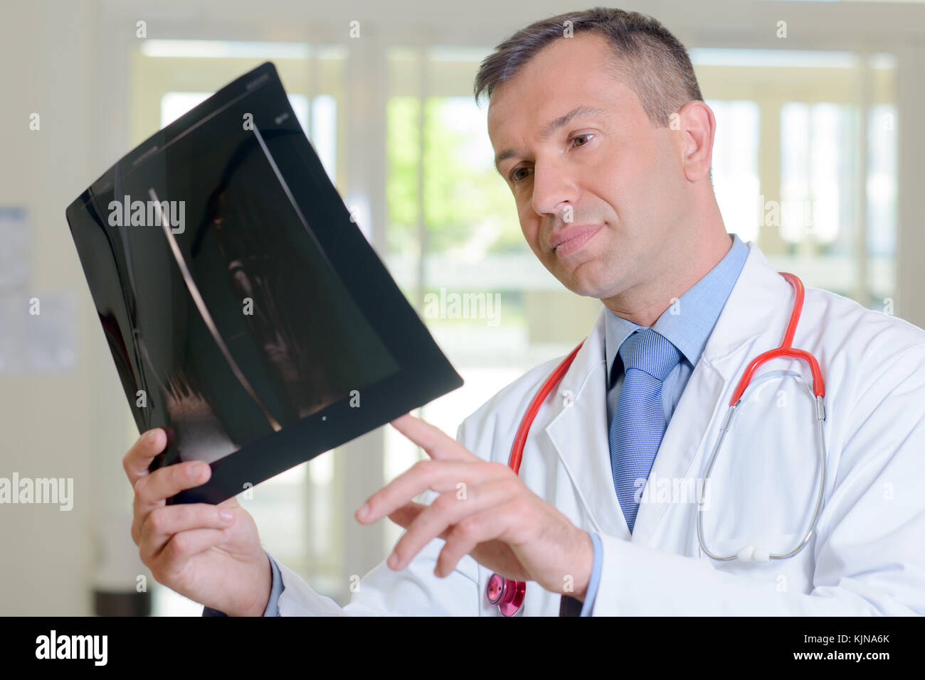 doctor looking at x-ray Stock Photo - Alamy