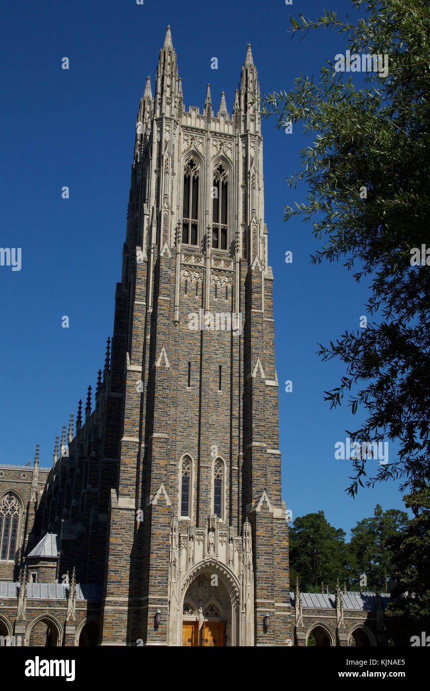 Duke University Chapel - Exterior Stock Photo - Alamy