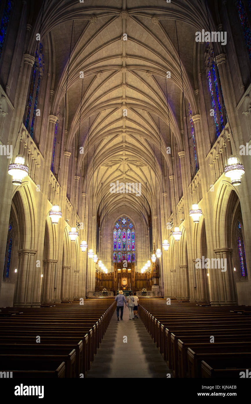 Duke University Chapel - Interior Stock Photo - Alamy
