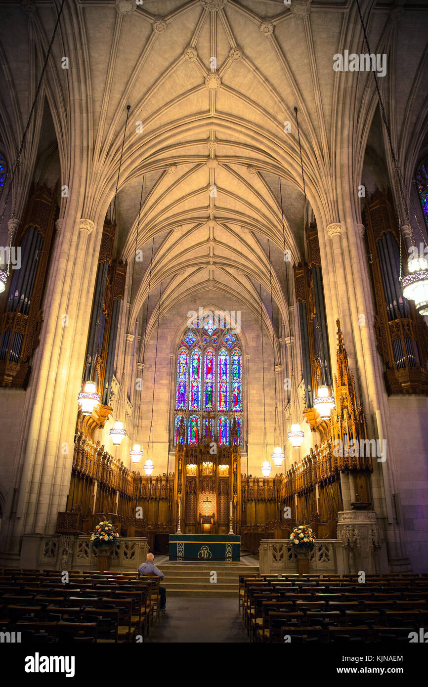 Duke University Chapel - Interior Stock Photo - Alamy
