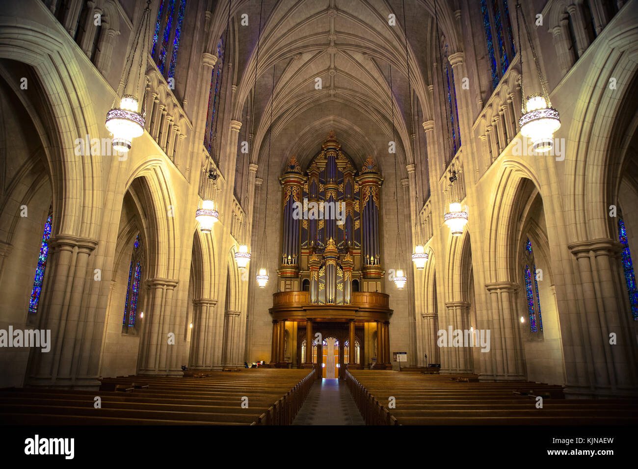 Duke University Chapel - Interior Stock Photo - Alamy