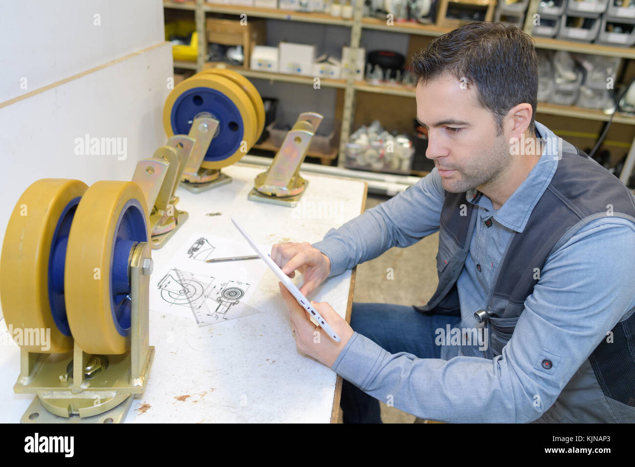 engineer working on a project Stock Photo - Alamy