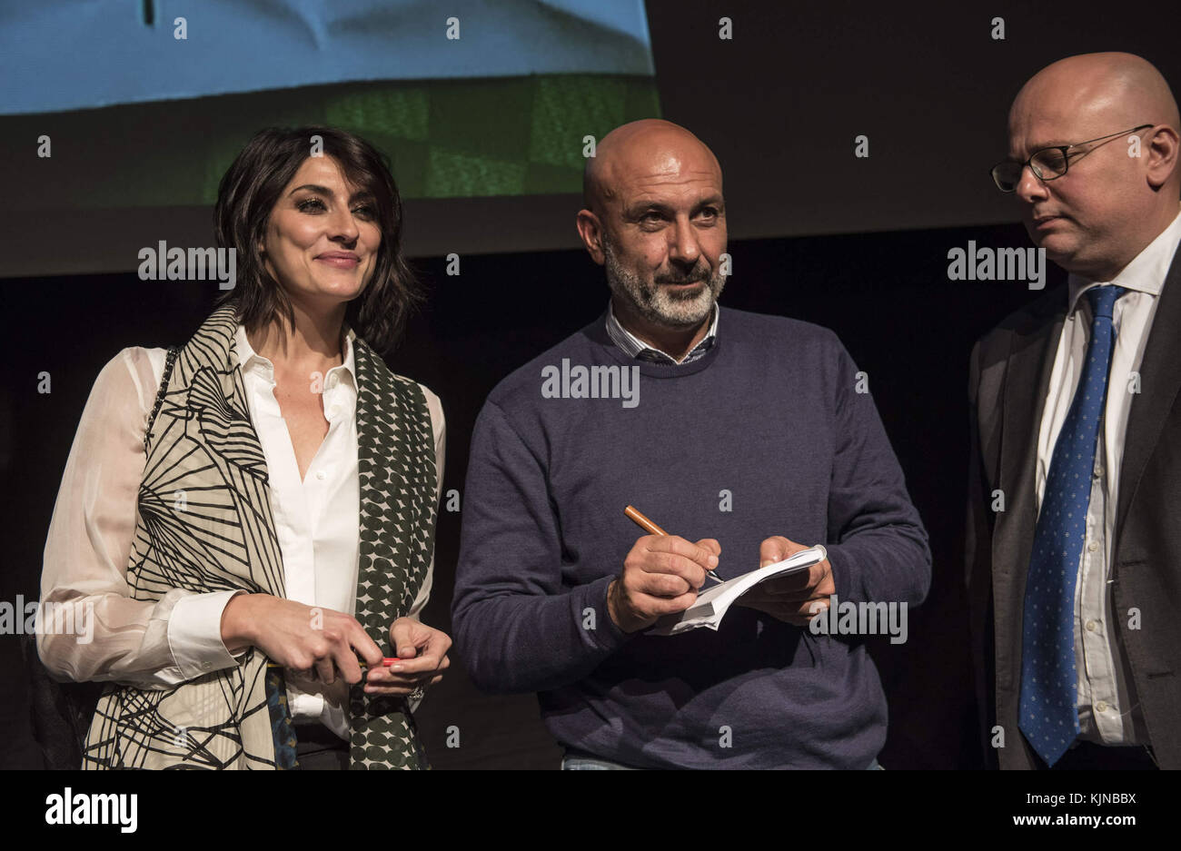 Sergio Pirozzi, Mayor of Amatrice, attends a presentation for his book ...