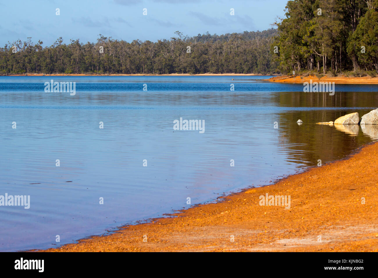 Peaceful scenic view of Potter's Gorge in Wellington National Park near ...