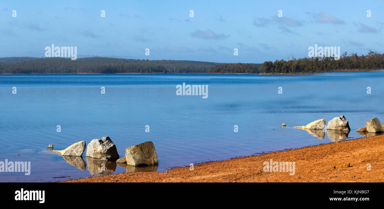 Peaceful scenic view of Potter's Gorge in Wellington National Park near ...
