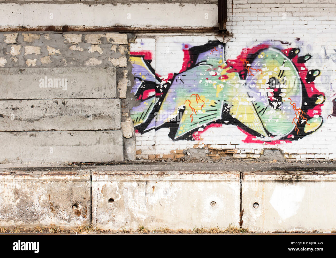 Street wall graffiti Stock Photo - Alamy