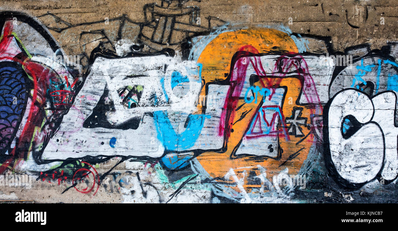 Street wall graffiti Stock Photo - Alamy