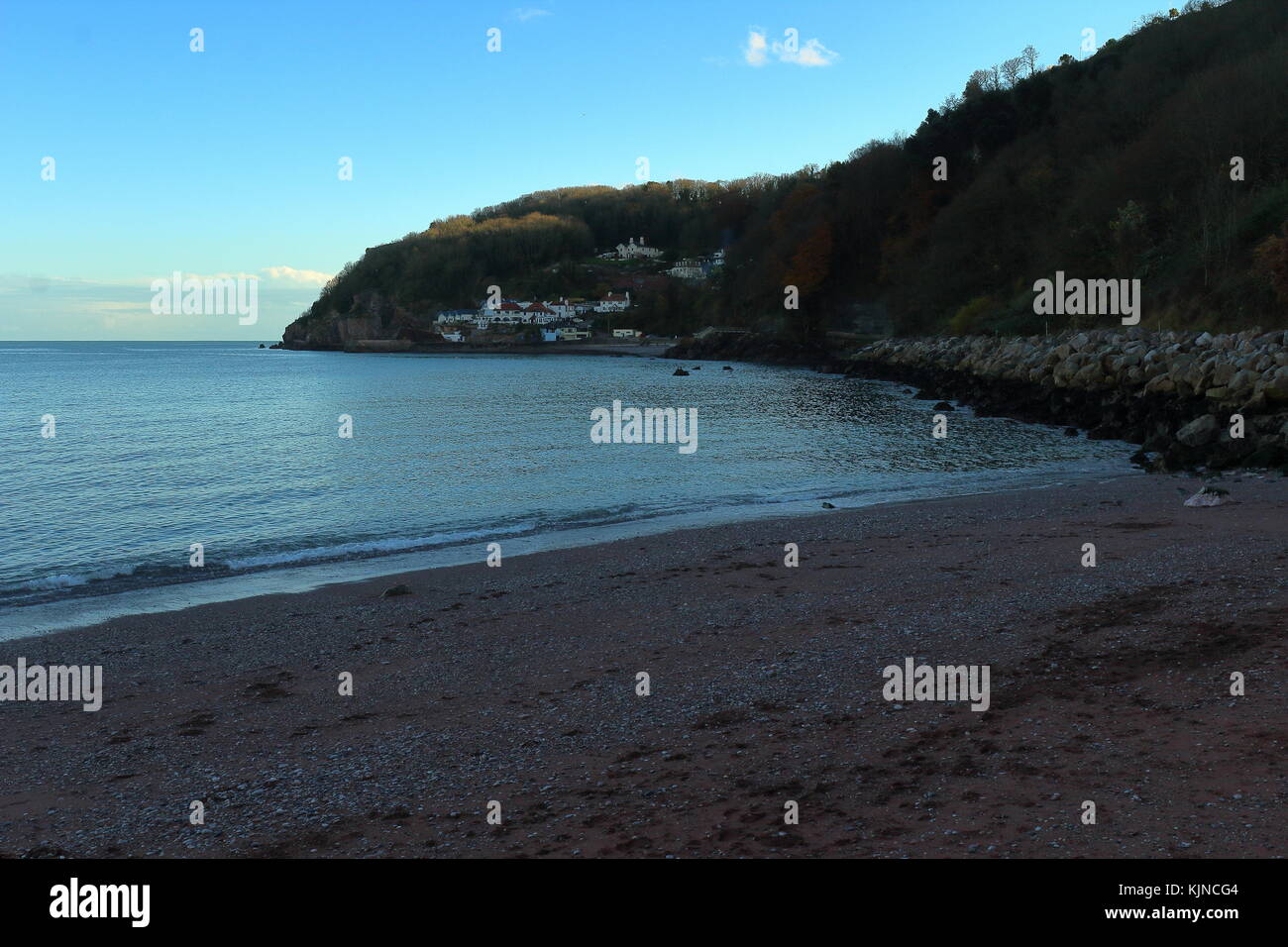 Babbacombe Beach from Oddicombe Beach, looking towards the Cary Arms ...