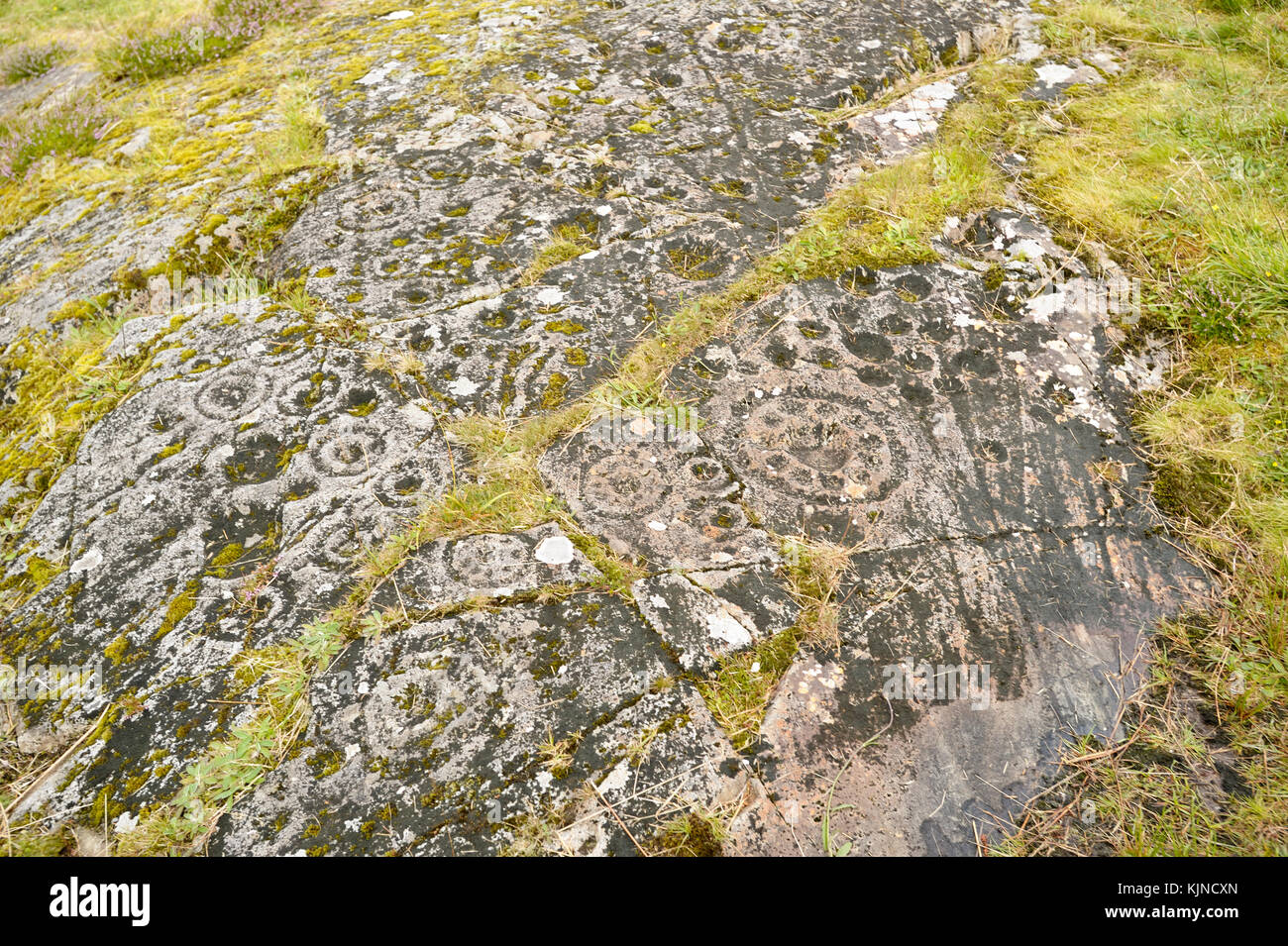 Rock ancient cup ring marks hi-res stock photography and images - Alamy