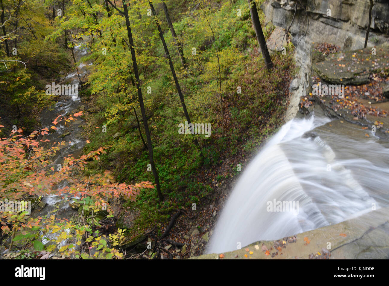 Little Clifty Falls, Clifty Falls State Park, Indiana 10 17 Stock Photo ...