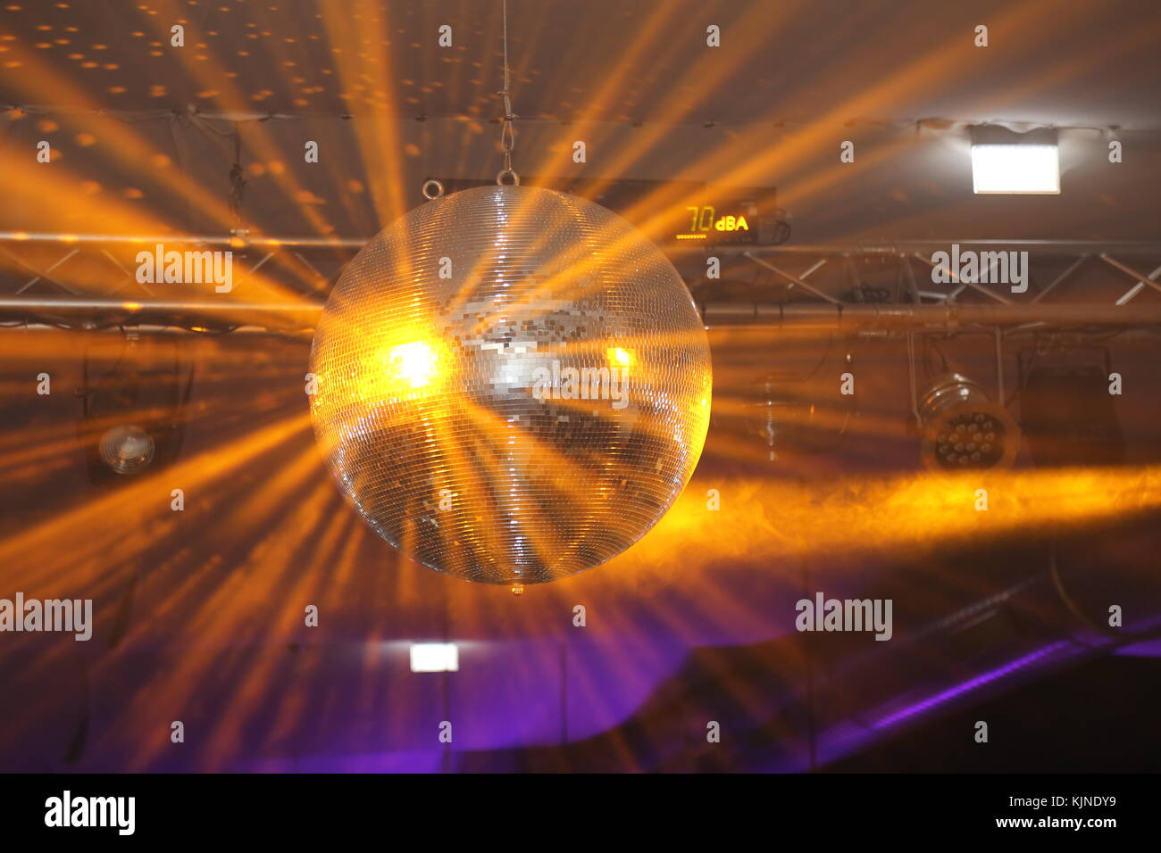 Shining disco ball Stock Photo - Alamy