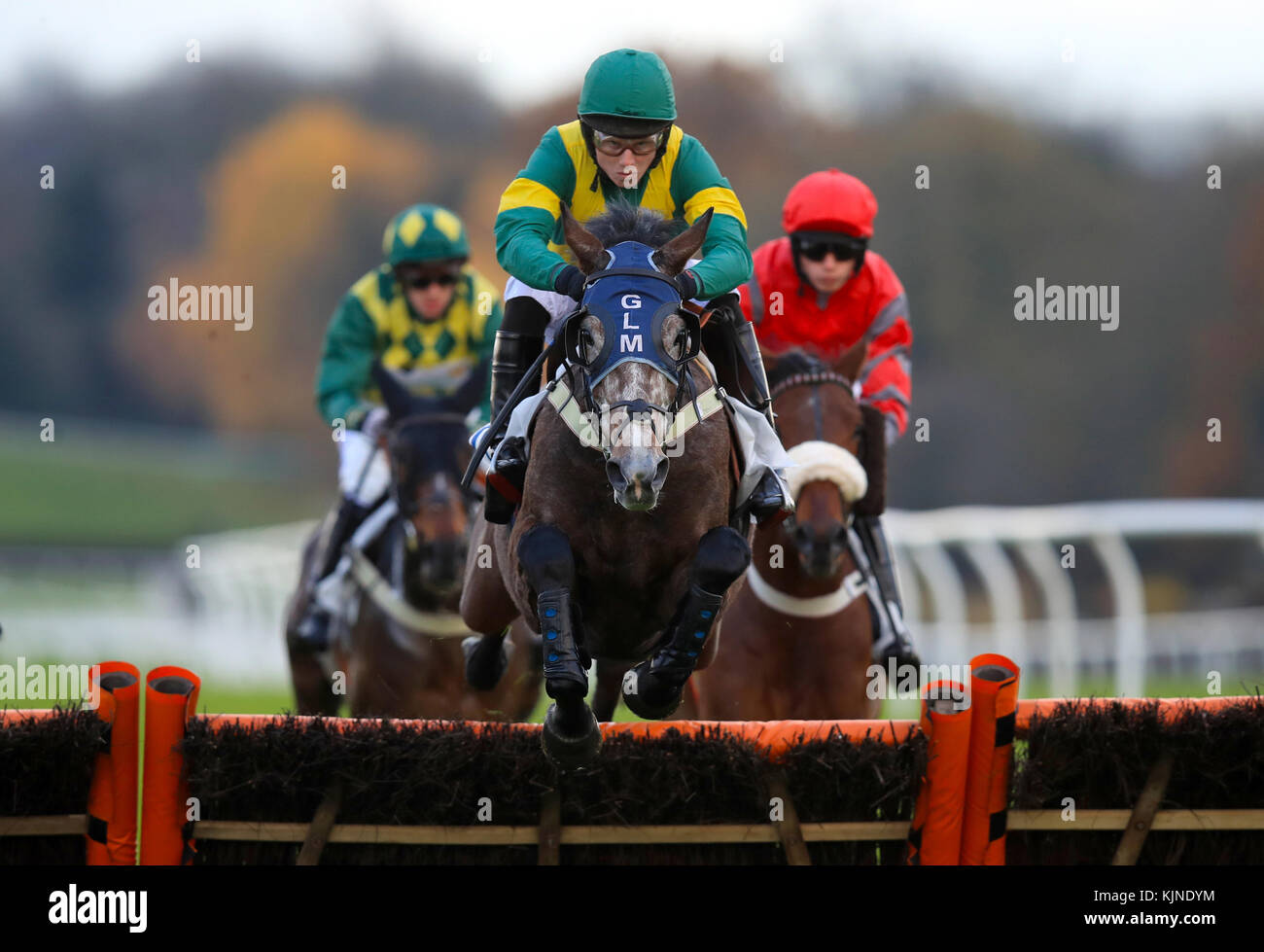 Searching ridden by jockey Joshua Moore competes in the Eastwell ...