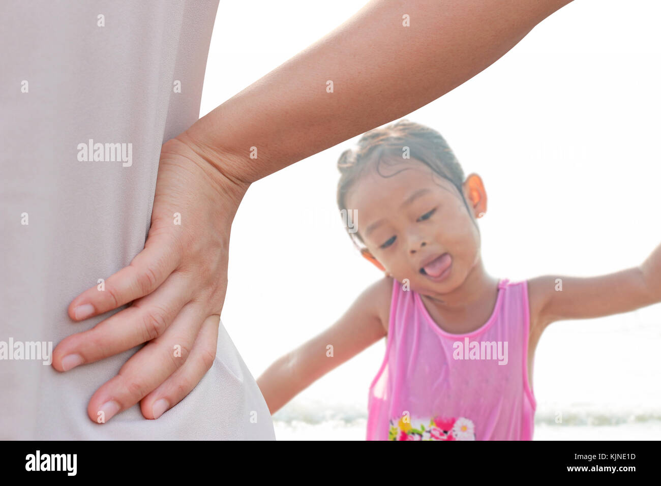 Mother scolds her son Stock Photo - Alamy
