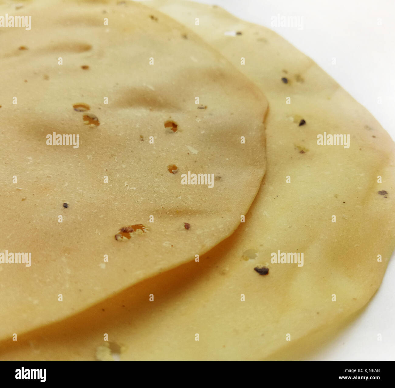 Papadum Indian Tasty Food Item Stock Photo - Alamy