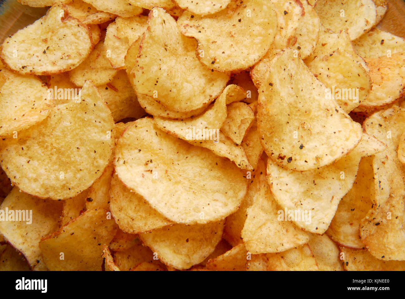 chips crisps on plate texture Stock Photo - Alamy