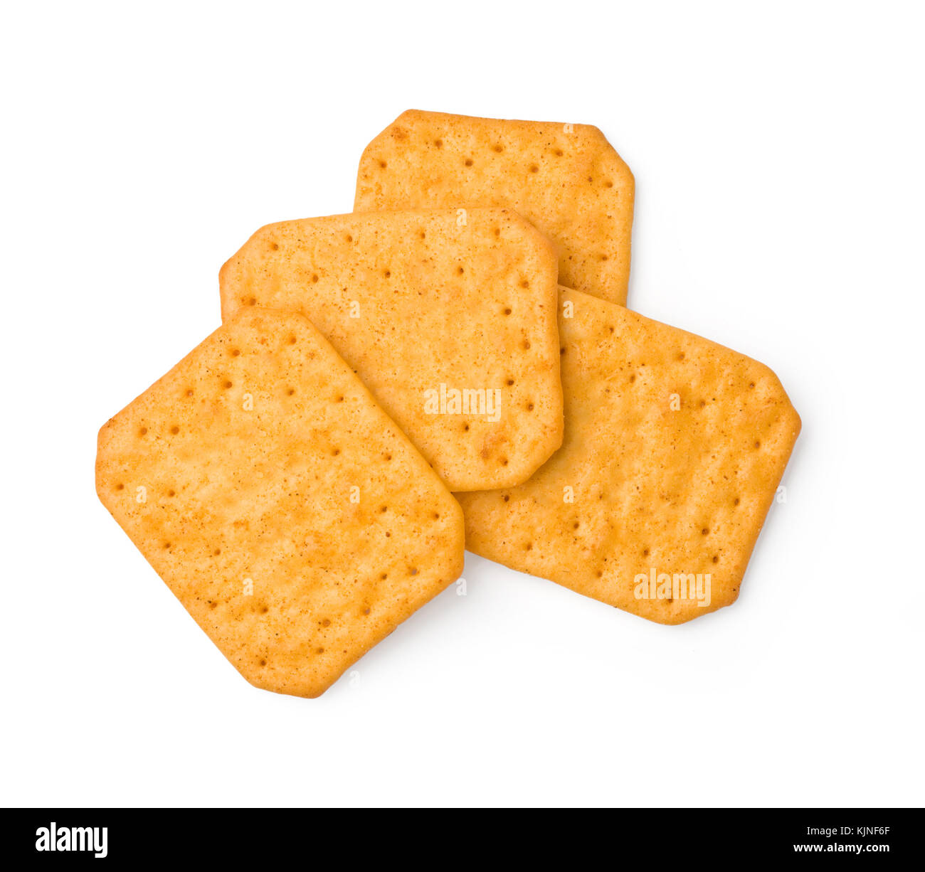 Cracker on a white background. With clipping path Stock Photo - Alamy