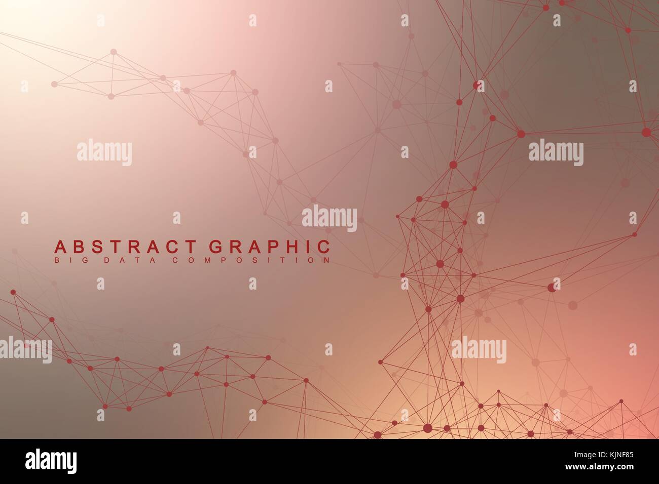Geometric graphic background communication. Global network connections ...