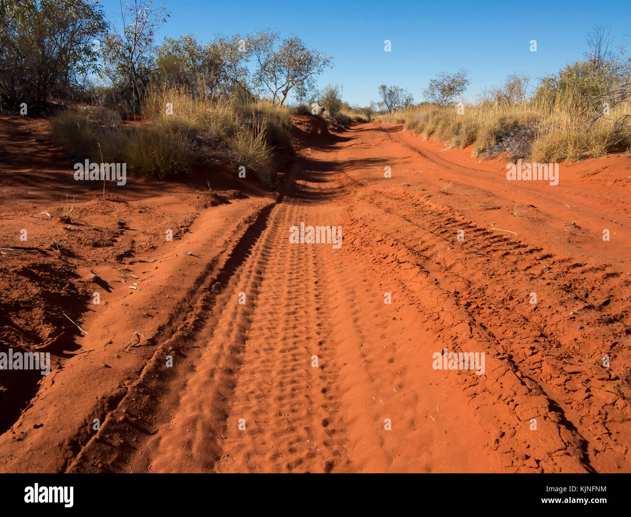 Tyre Tracks in the Sand on the Hay River Track Stock Photo - Alamy