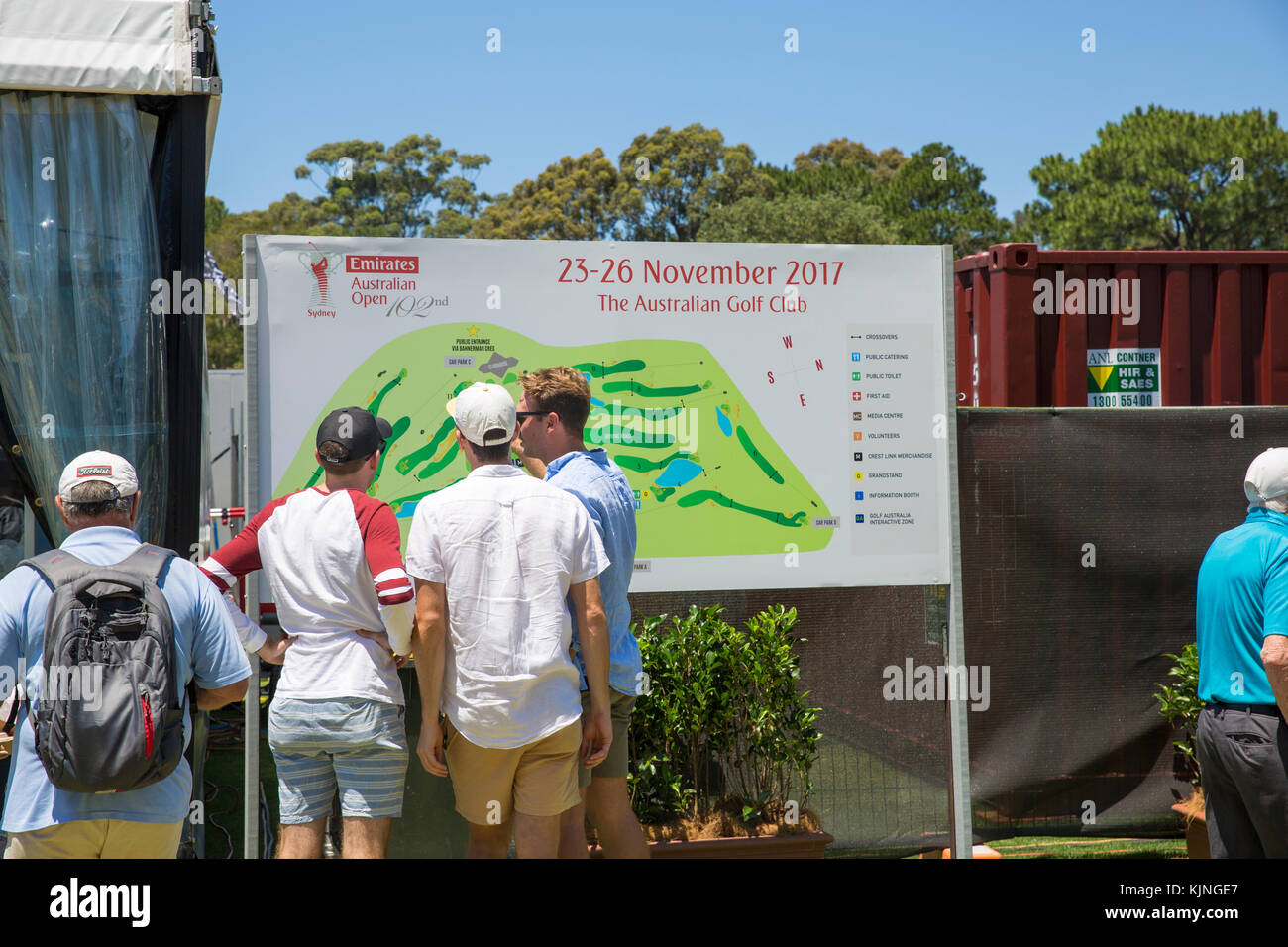 Emirates Australian PGA open golf tournament at the Australian golf ...