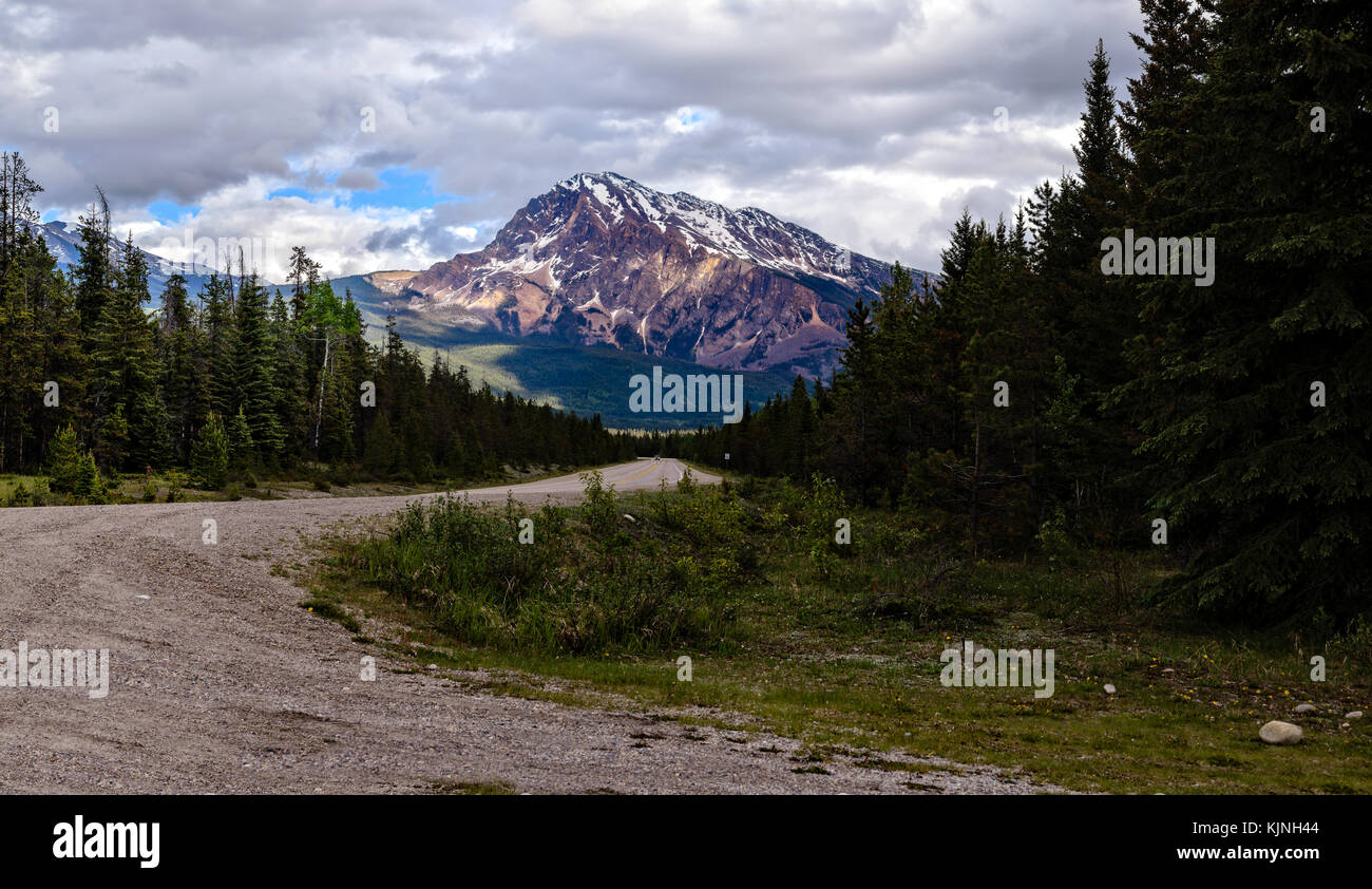 Beautiful asphalt road, highway in North America with spectacular views ...