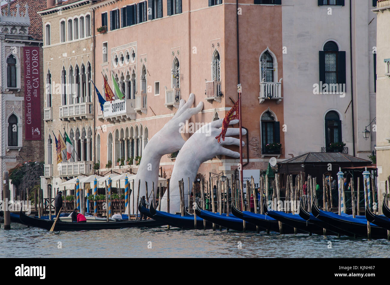 Venice is the capital of the Veneto region. It is situated across a ...