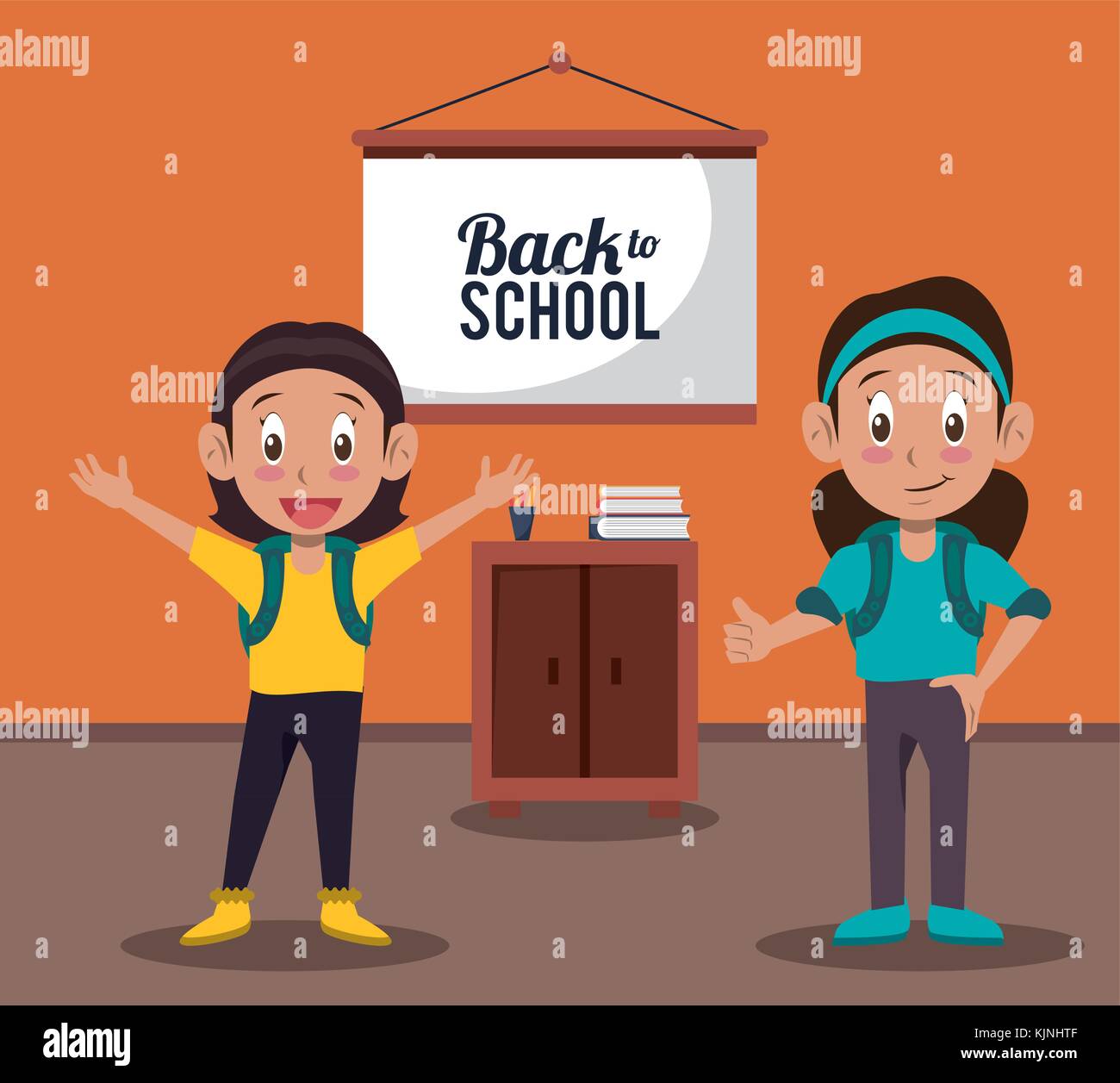 Back to school cartoon Stock Vector Image & Art - Alamy
