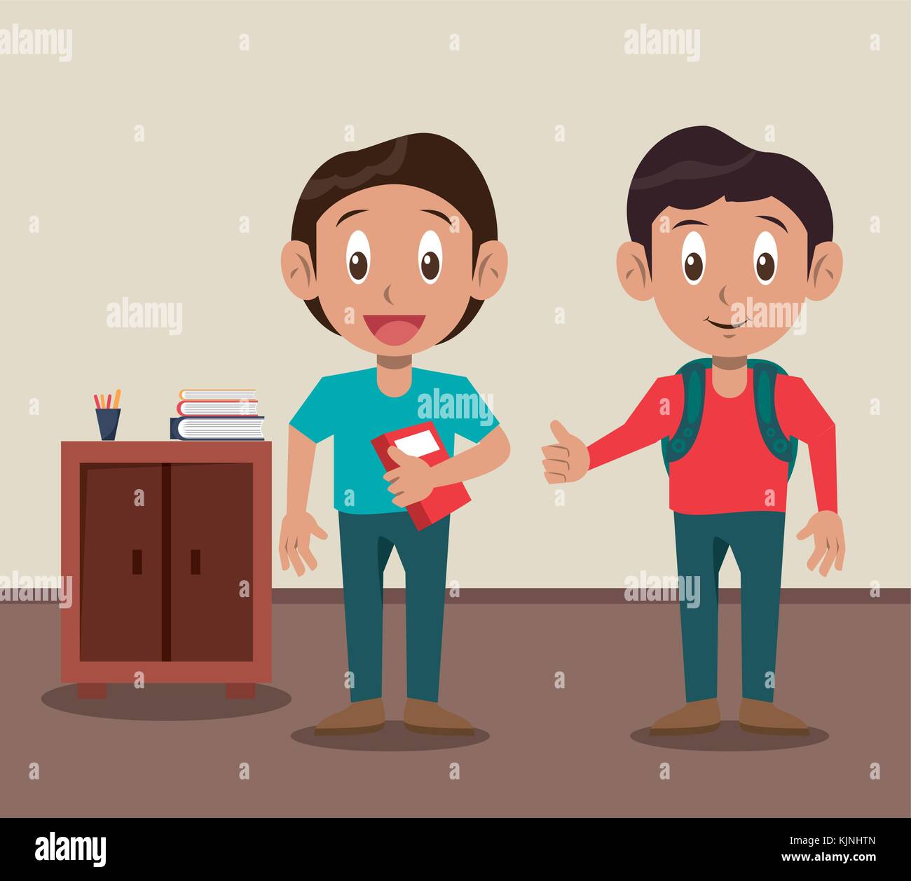 Back to school cartoon Stock Vector Image & Art - Alamy