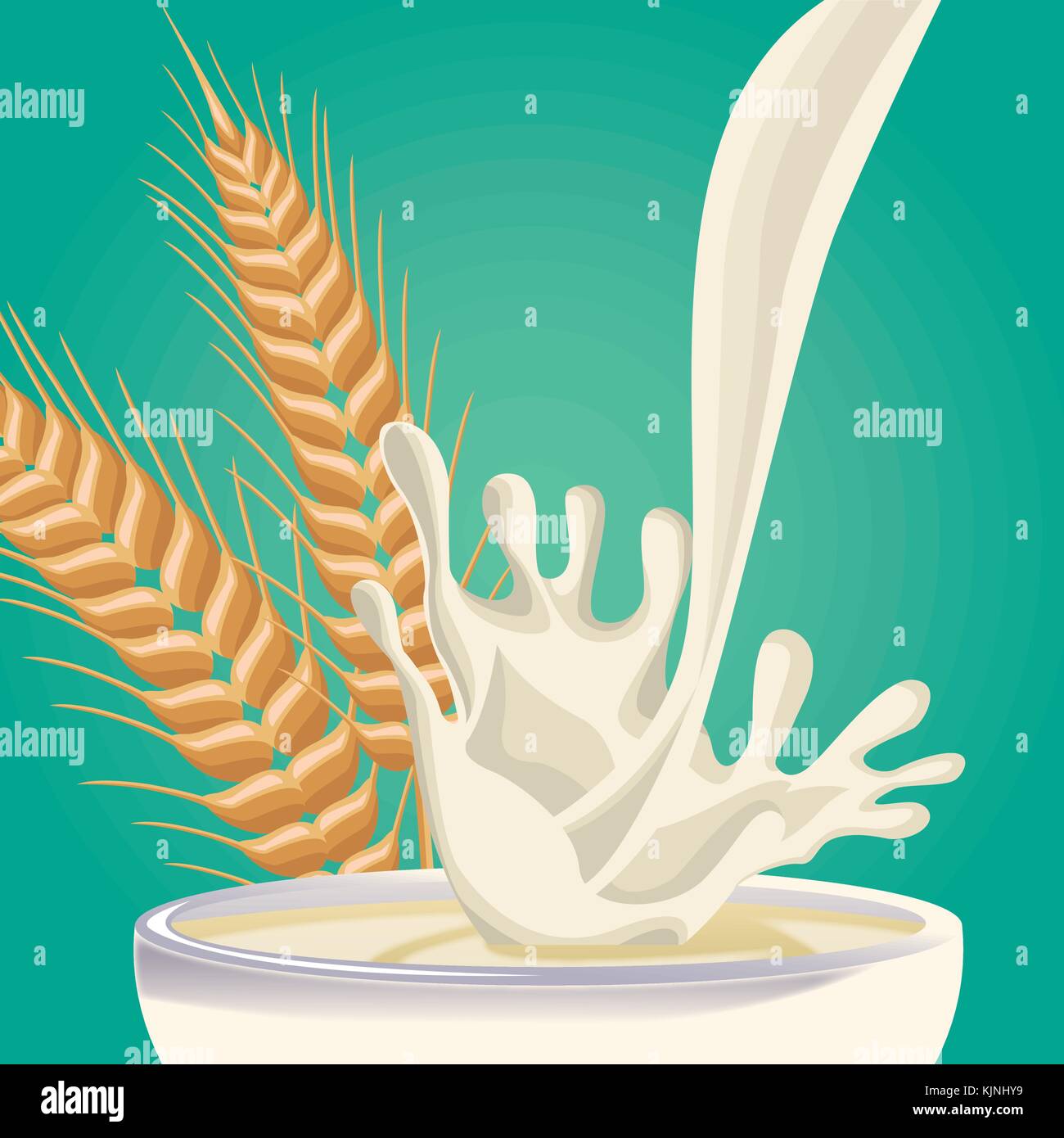 Oatmeal fruits Stock Vector Images - Alamy