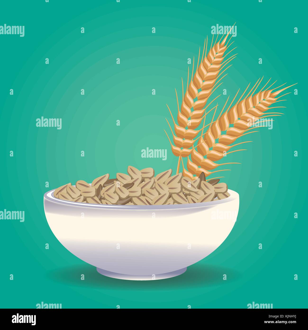 Oatmeal fruits Stock Vector Images - Alamy