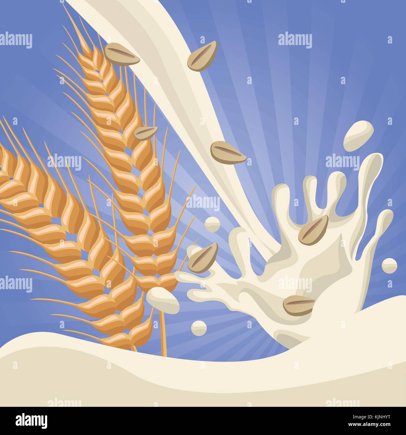 Oatmeal fruits Stock Vector Images - Alamy