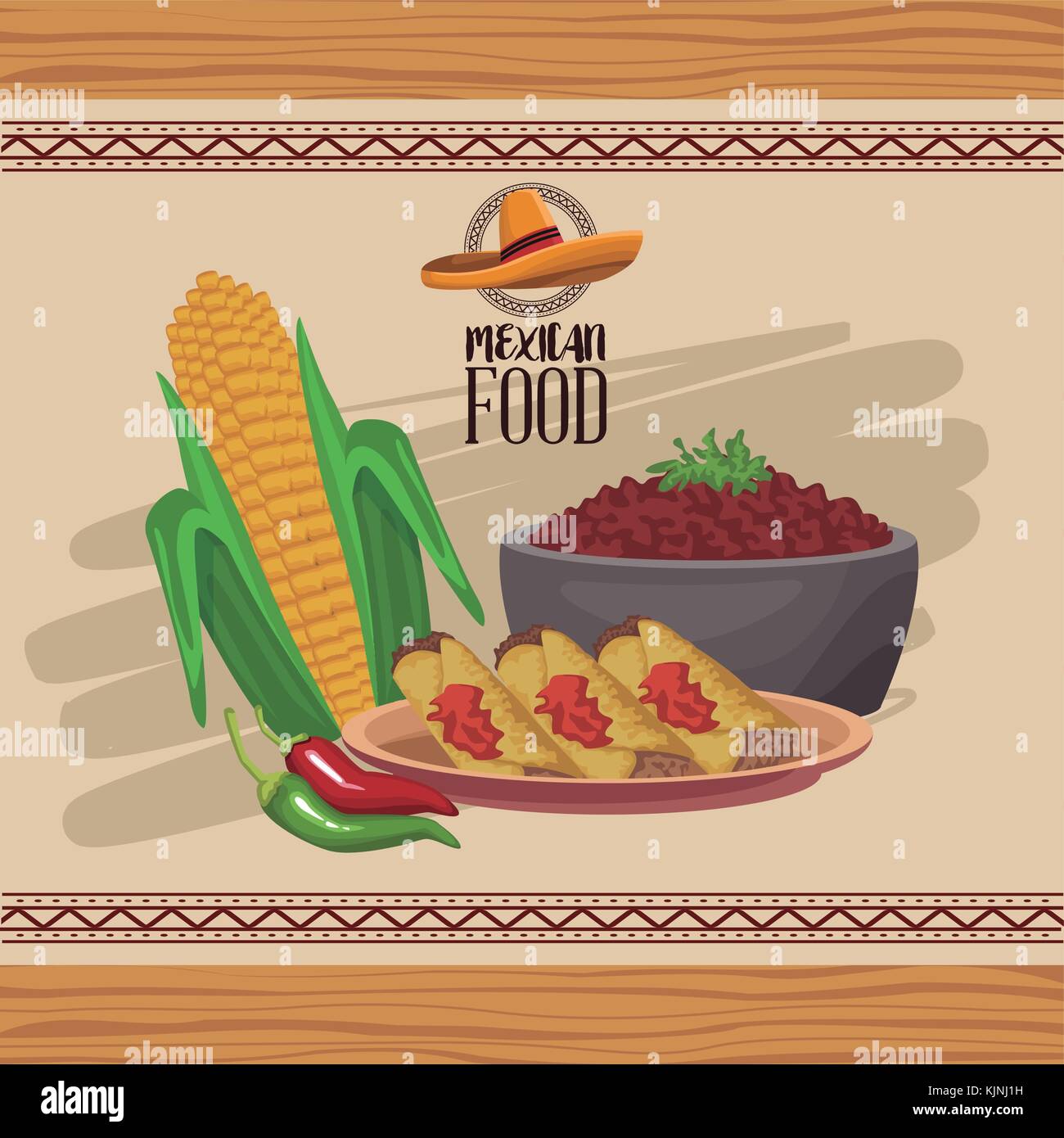 Mexican food menu Stock Vector Image & Art - Alamy