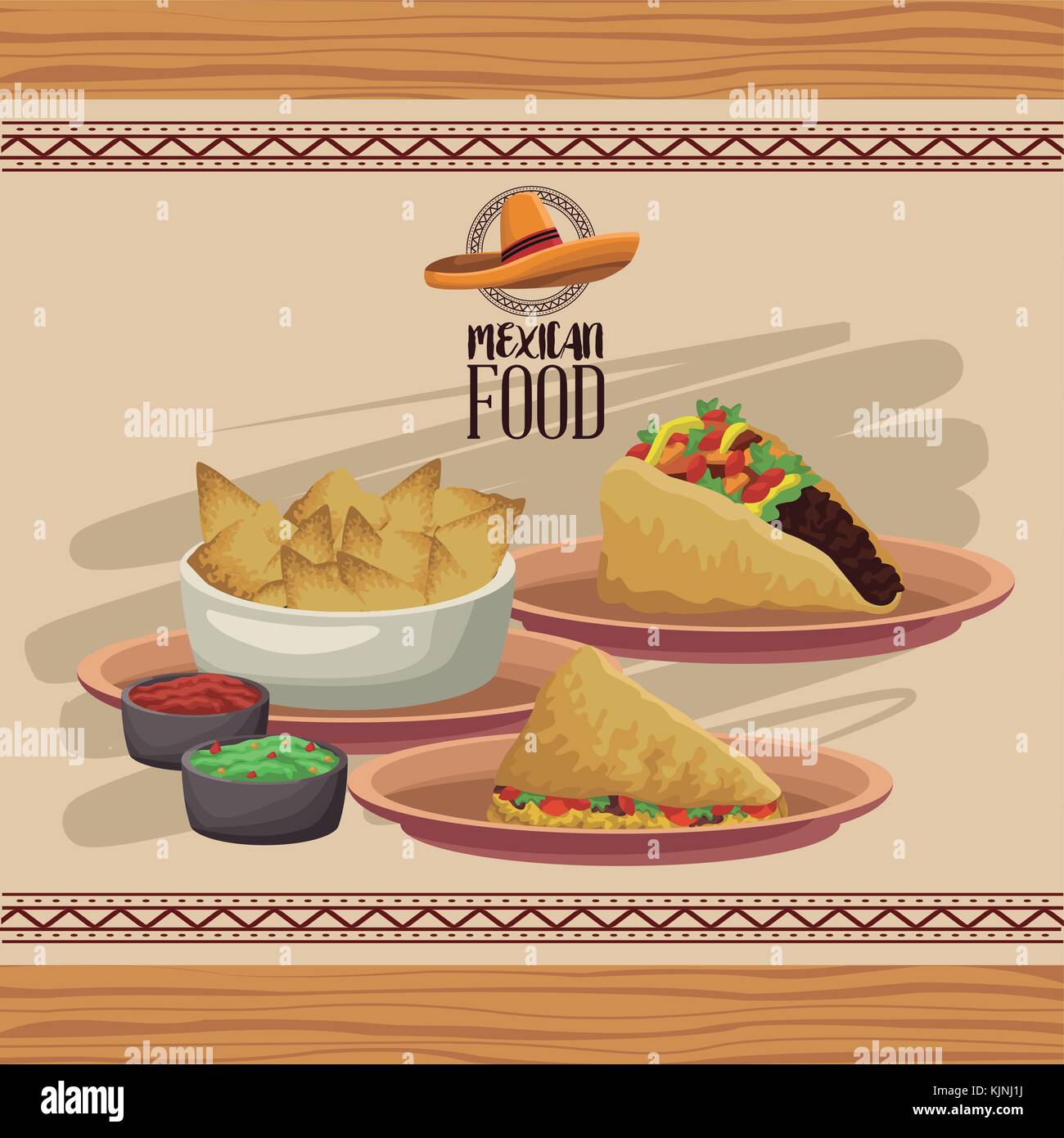 Mexican food menu Stock Vector Image & Art - Alamy