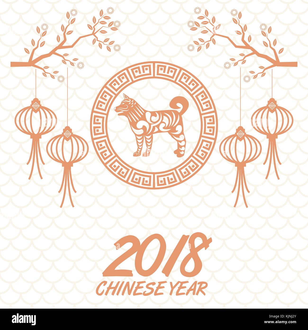 Chinese dog figurine Stock Vector Images - Alamy