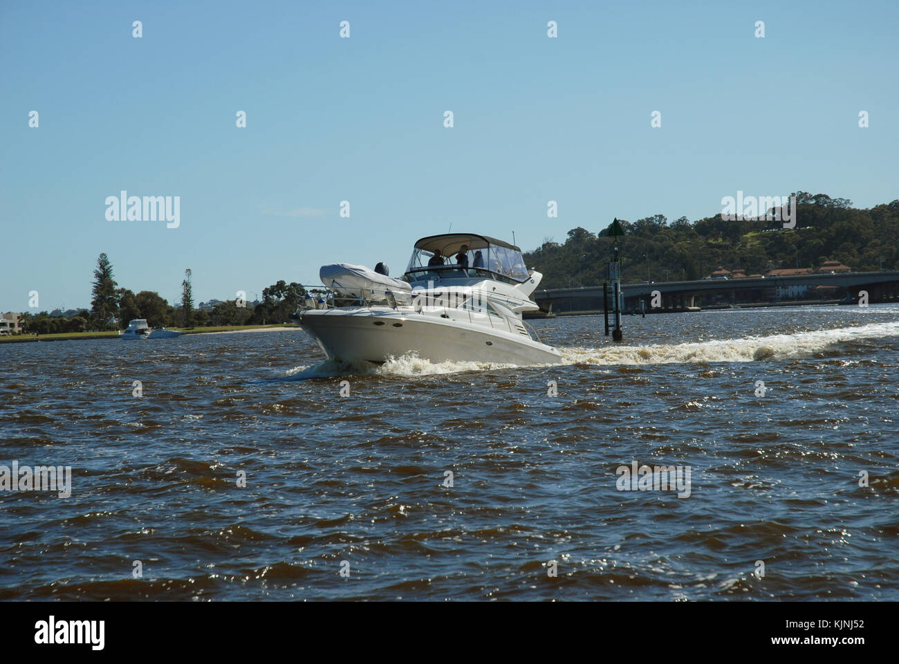 Speed boat on the swan river, Perth, Australia Stock Photo - Alamy