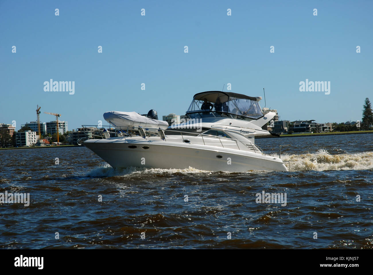 Speed boat on the swan river, Perth, Australia Stock Photo - Alamy