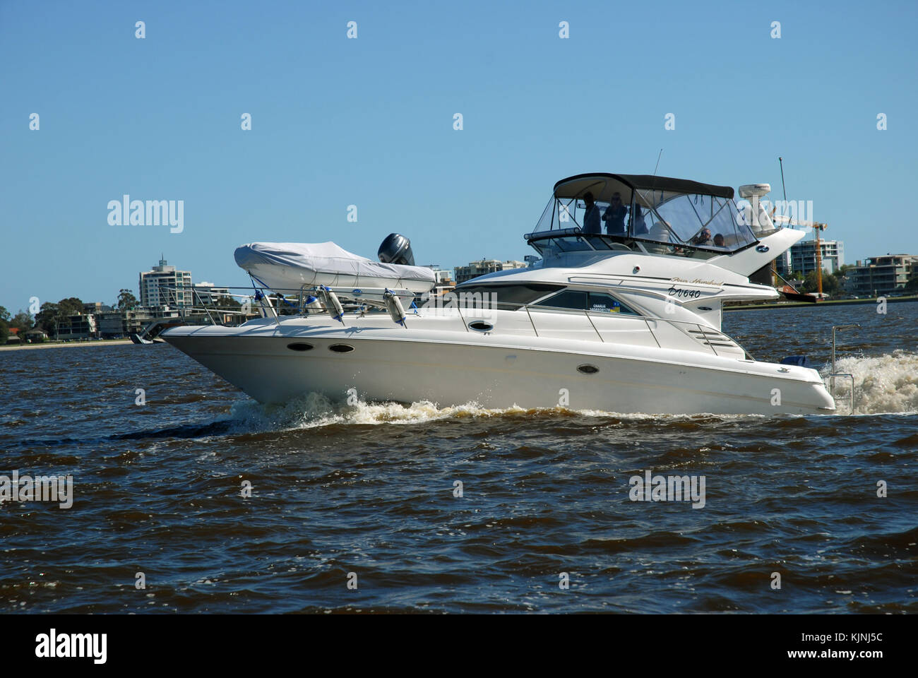 Speed boat on the swan river, Perth, Australia Stock Photo - Alamy