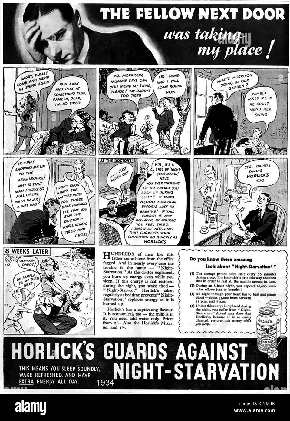 Horlicks guards against night starvation hi-res stock photography and ...
