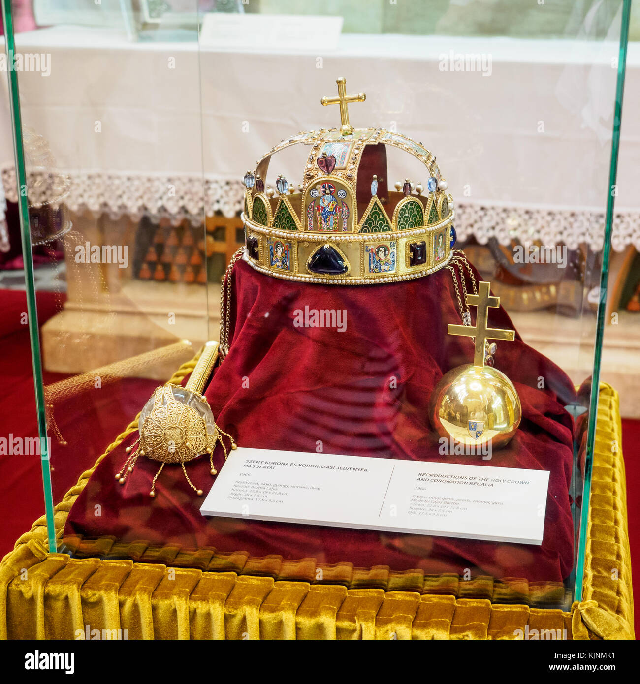 Crown and scepter used during Francis Joseph's coronation in 1867 kept ...