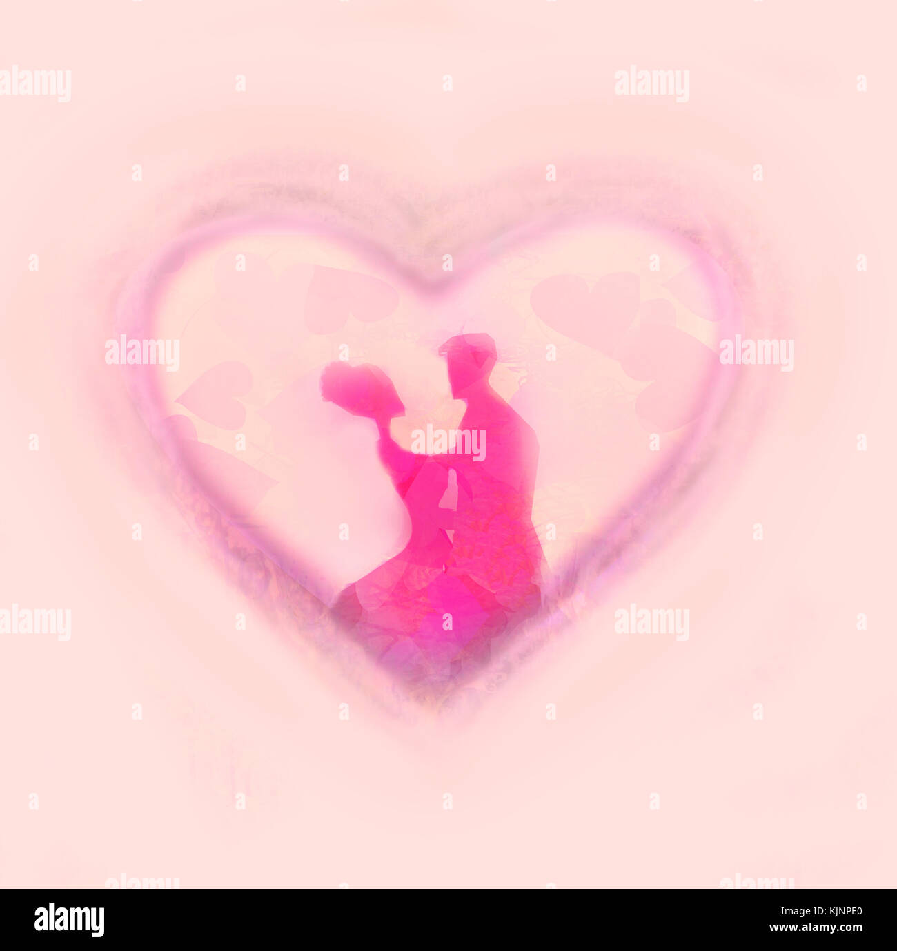 Wedding dancing couple card Stock Photo - Alamy