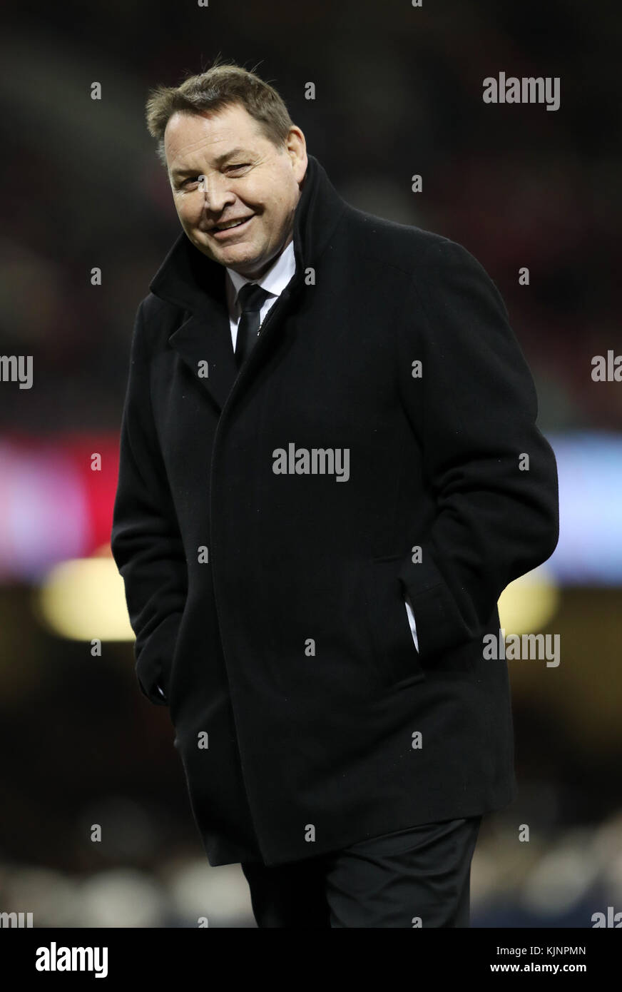 New Zealand coach Steve Hansen during the Autumn International at the ...