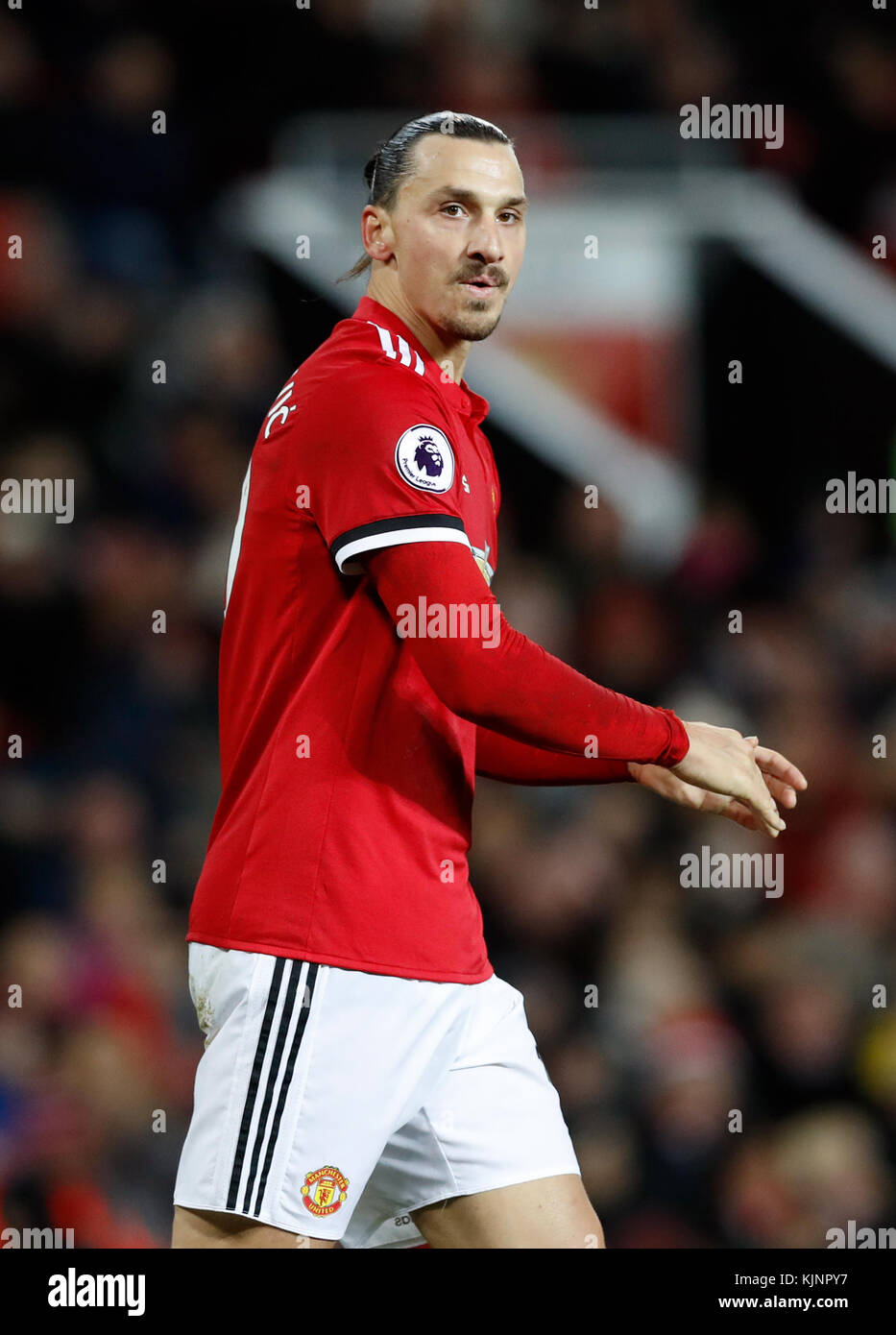 Manchester United's Zlatan Ibrahimovic during the Premier League match ...