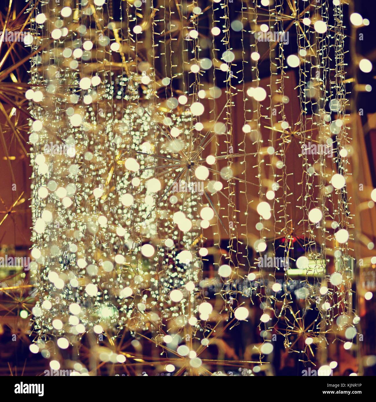 Abstract christmas background, xmas texture from color lights for ...
