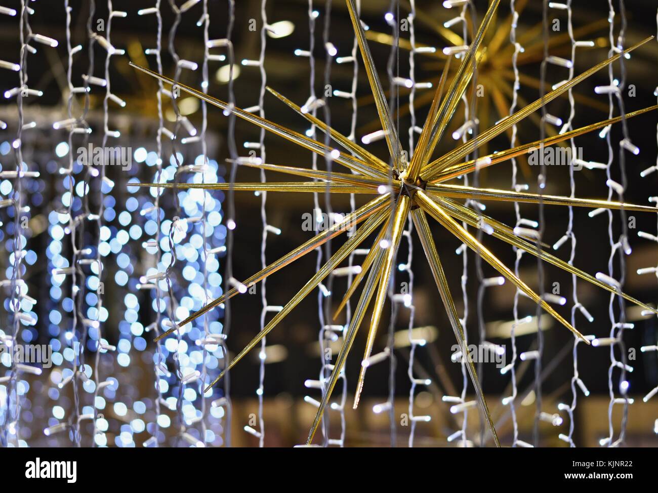 Abstract christmas background, xmas texture from color lights for ...