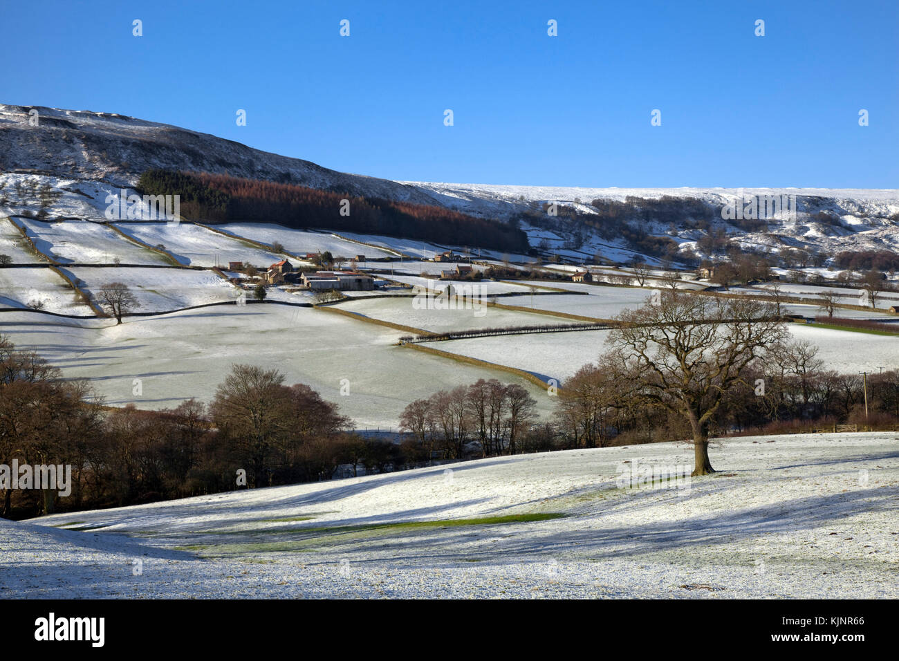 Farndale in winter North York Moors national park North Yorkshire Stock ...
