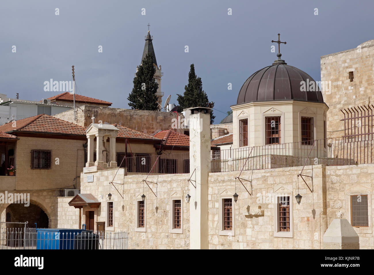 View of the Greek Orthodox Patriarch compound in the Christian Quarter ...