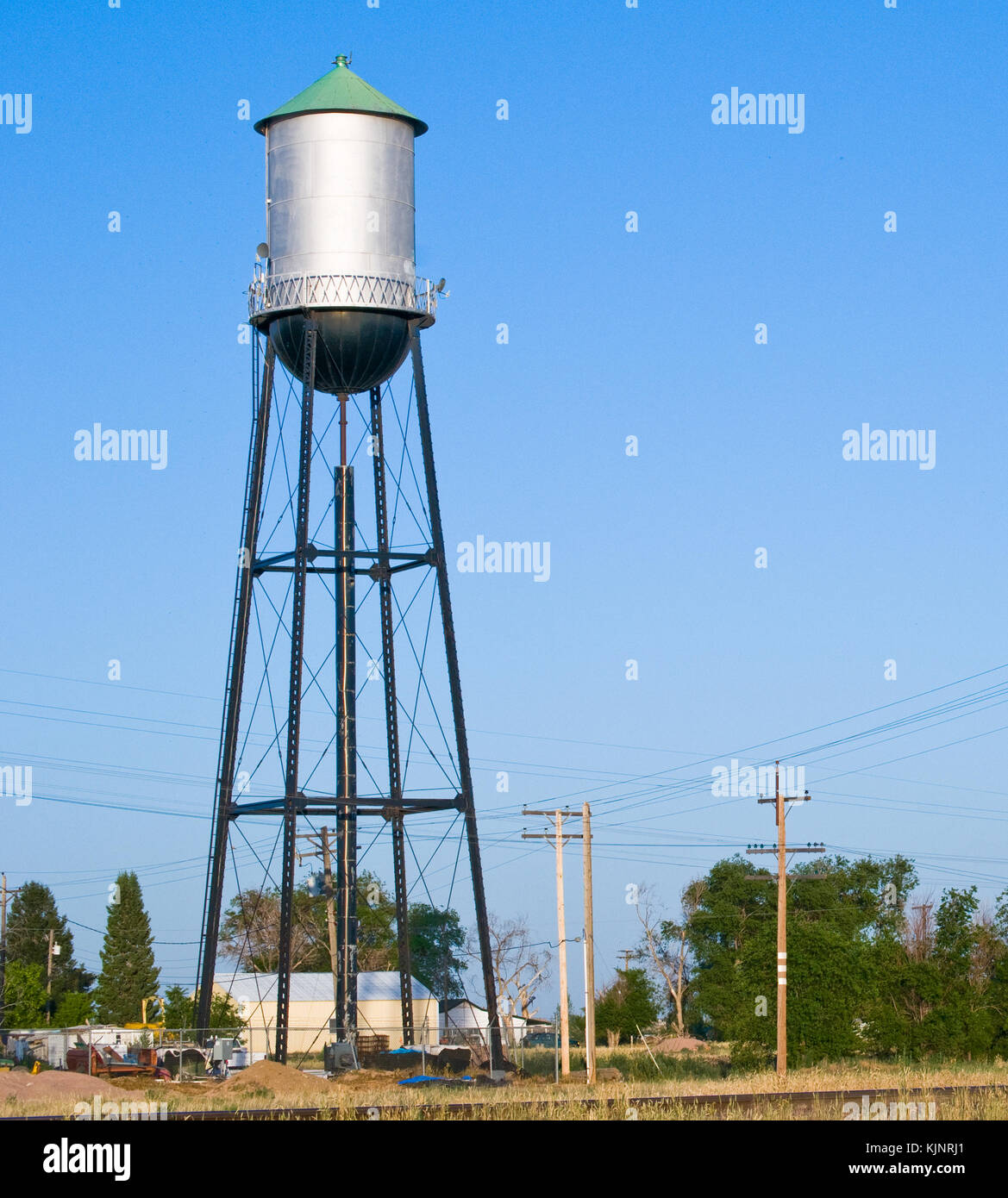 Water supply tower for a small rural farm cummunity in central Colorado ...
