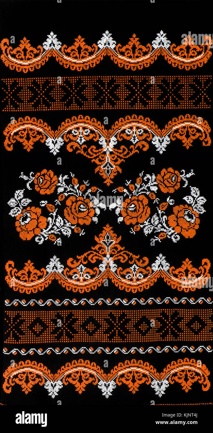 Ukrainian folk embroidery, handmade Stock Photo - Alamy