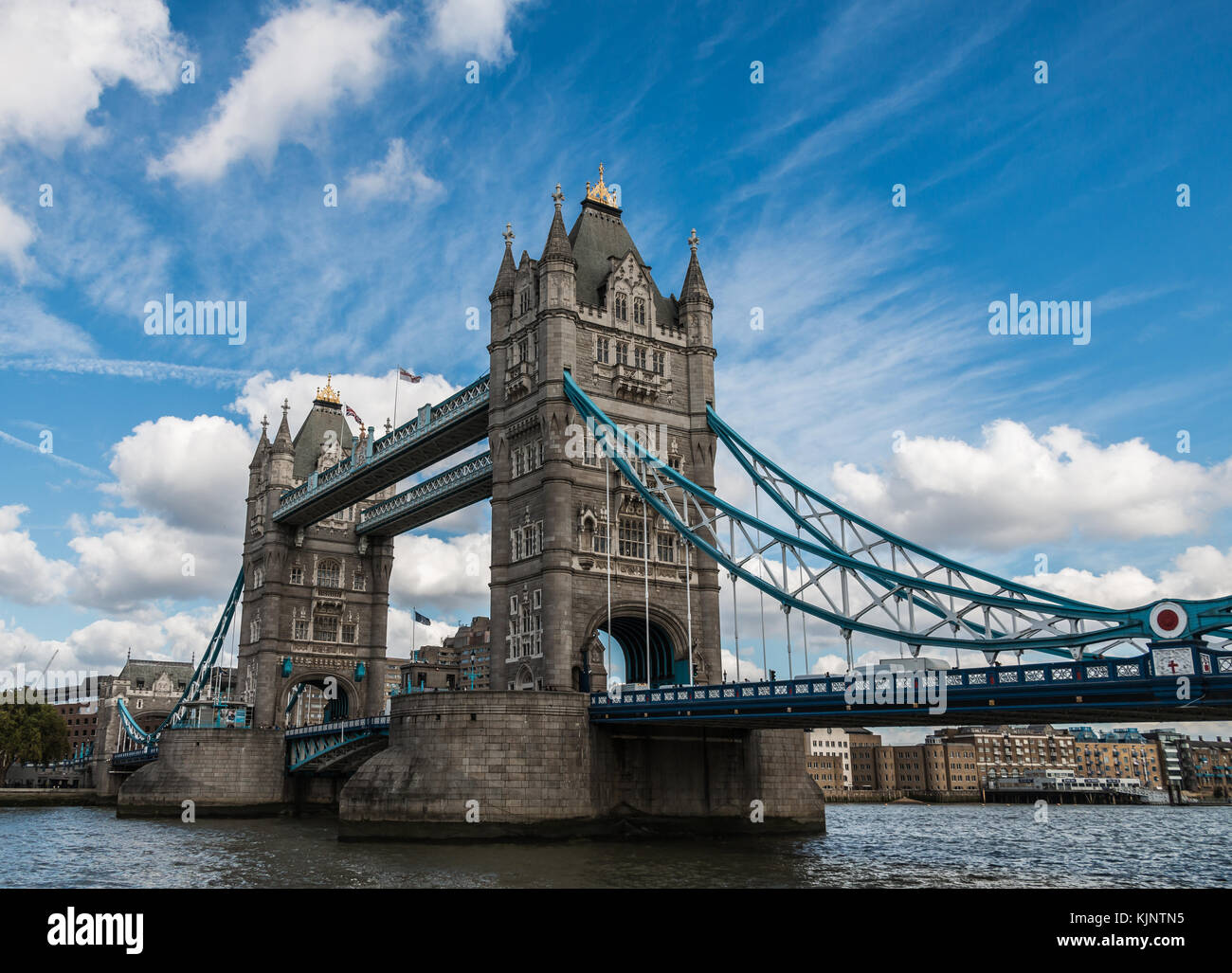 Blue sky with a bridge hi-res stock photography and images - Alamy
