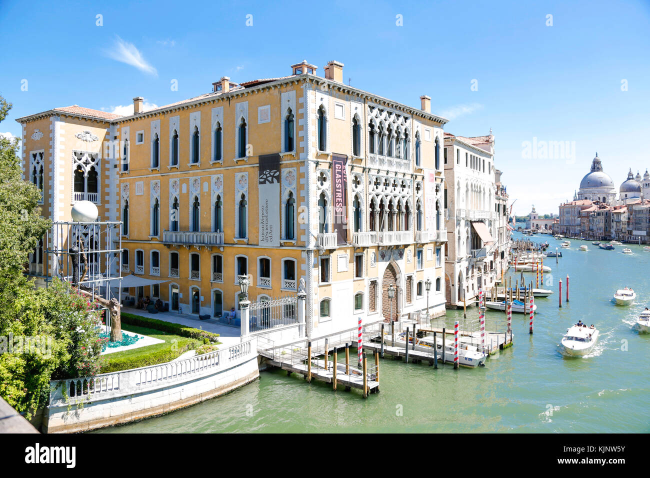 Venice, Italy: landscapes of main monuments and colorful facades with ...